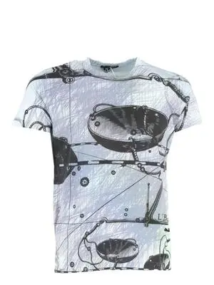 Prada Zodiac Printed T-shirt - Blue