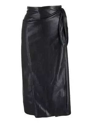 Nanushka Wrap Tie Skirt - Black
