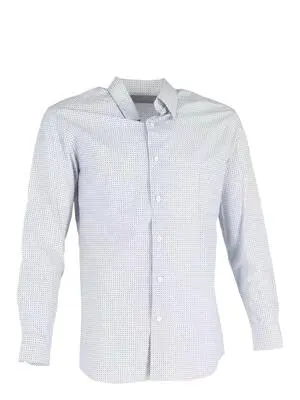 ERMENEGILDO ZEGNA Printed Buttoned Long-sleeve Shirt