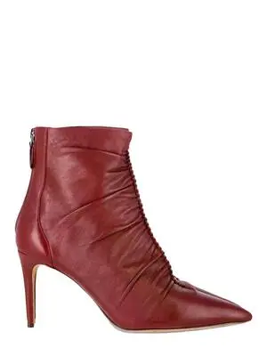 ALEXANDRE BIRMAN Susanna Ruched Ankle Boots - Red