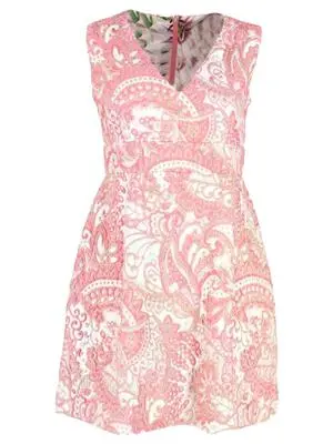 Dolce & Gabbana Floral-pattern Mini Dress - Pink