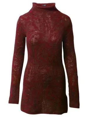 Etro Paisley Jacquard Mini Dress - Red