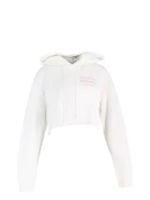 Helmut Lang Slogan-embroidered Hoodie - White
