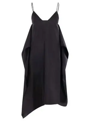Ter Et Bantine Sweetheart Asymmetric Silk Dress - Black