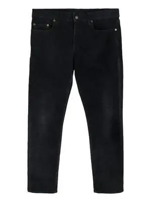 Saint Laurent Corduroy Straight-leg Trousers - Black