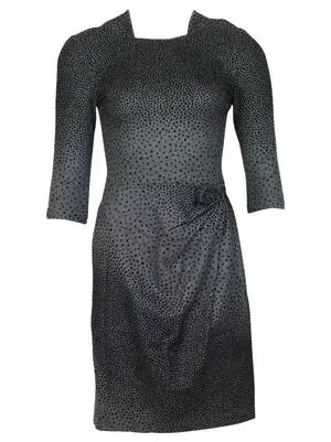 Issa Polka-dot Dress - Grey