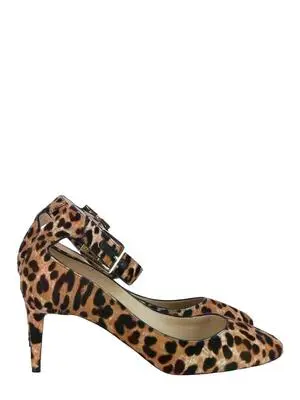 JIMMY CHOO Helena Animal-print Pumps - Brown