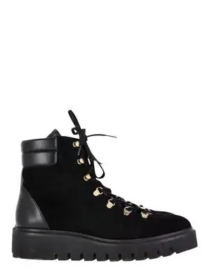 STUART WEITZMAN Chalet Platform Hiking Boots - Black