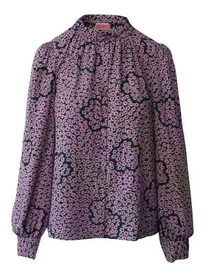 KATE SPADE NEW YORK Floral-Print Silk Blouse