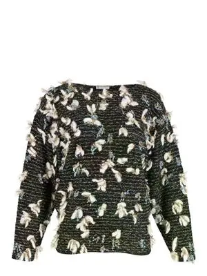 Chloé Lurex Embellished Top - Black