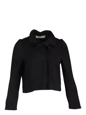 Marni Tie-detail Cropped Jacket - Black