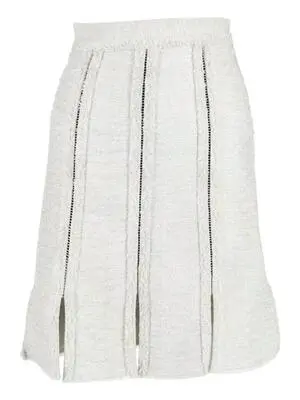 Proenza Schouler Tweed Midi Skirt - Neutrals
