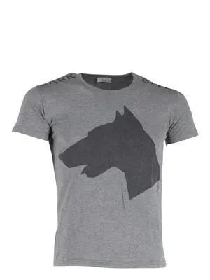 Dior Dark Bite Dog-graphic T-shirt - Grey