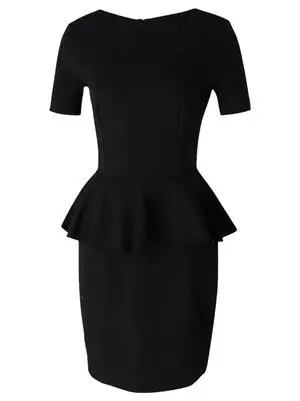 Stella McCartney Crew-neck Peplum Dress - Black