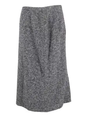 Max Mara A-line Midi Skirt - Grey