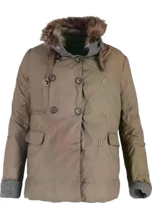 Brunello Cucinelli Double-breasted Down Jacket - Brown