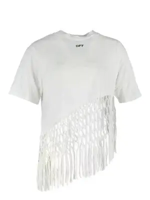 Off-White Asymmetric Cotton T-shirt - White