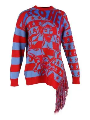 Stella McCartney Intarsia Striped Sweater - Red