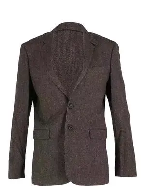 BOSS Single-breasted Buttoned Blazer - Brown