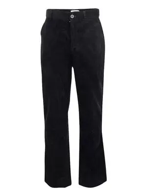 Mr P. Boot-cut Corduroy Trousers - Black