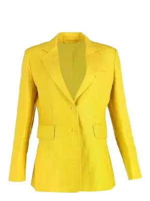 Max Mara Darsena Single-breasted Jacket - Yellow