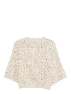 Brunello Cucinelli Open-knit Sweater - Neutrals