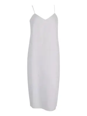 Max Mara Classic V-neck Slip Dress - White