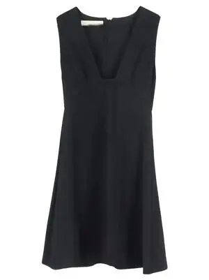 Stella McCartney V-neck Mini Dress - Black