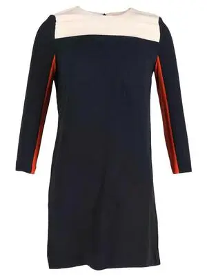Victoria Beckham Quarter-sleeves Dress - Blue