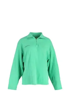 PANGAIA Double Jersey Zip Sweater - Green