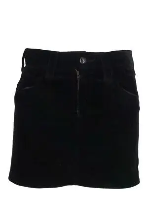 ISABEL MARANT VINTAGE Velvet Mini Skirt - Black