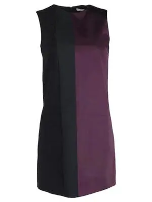 Victoria Beckham Colour-block Sleeveless Mini Dress - Purple