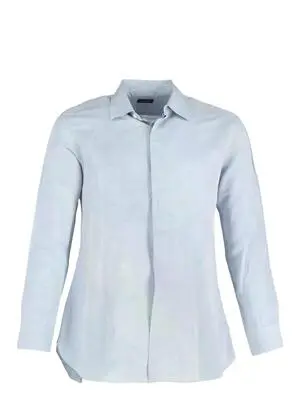Ermenegildo Zegna Buttoned Long-sleeve Shirt - Blue