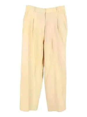 Sandro Wide-leg Cotton Trousers - Neutrals