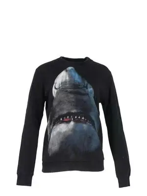 Givenchy Shark-print Crewneck Sweatshirt - Black