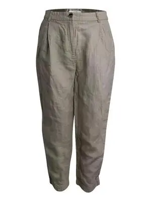 Co Relaxed Fit Linen Trousers - Neutrals