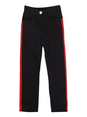 Balmain Denim Stripe Trousers - Black