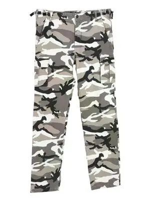 Balenciaga 2018 Camouflage-print Cargo Trousers - Grey
