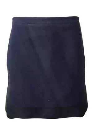 N°21 Pencil Skirt With Hem Detail - Blue