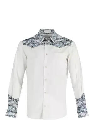 Alexander McQueen Skull Print Button-down Shirt - White