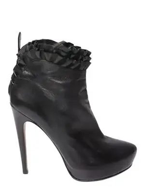 Alaïa Ruffled High-heel Boots - Black