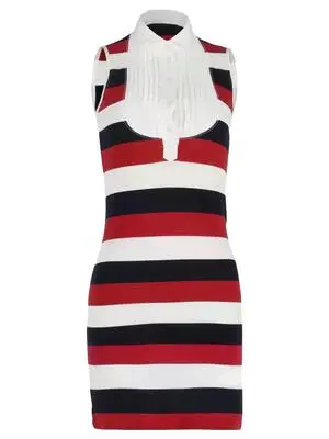 Dolce & Gabbana Striped Mini Dress - White