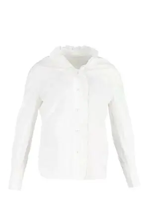 Erdem Ruffle-trim Button-fastening Shirt - White