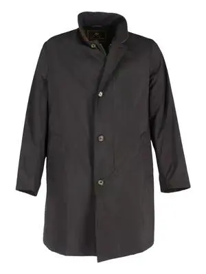Loro Piana Coat With Tortoiseshell Buttons - Black