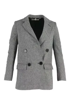 Stella McCartney Double-breasted Wool Blazer - Grey