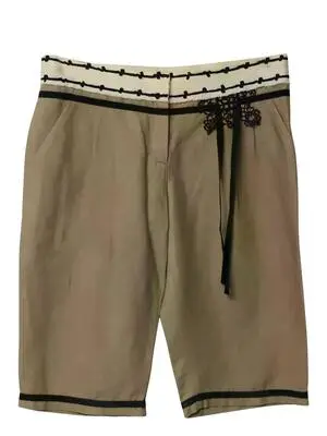 Alberta Ferretti Tie-detailed Shorts - Brown
