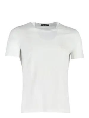 Versace Logo Crew-neck T-shirt - White