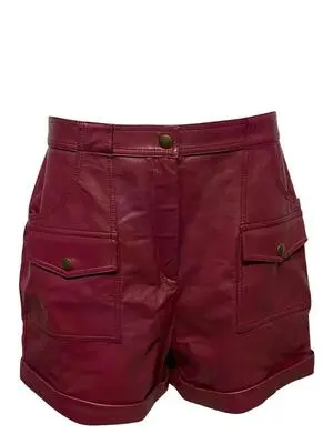 Philosophy Di Lorenzo Serafini Leather Pocket Short - Red