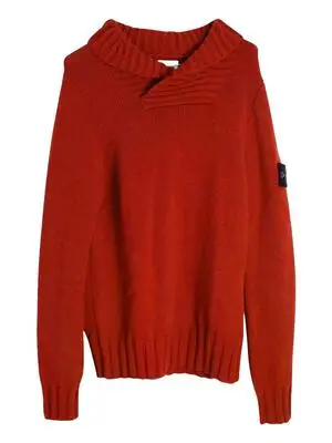 Stone Island Shawl-collar Sweater - Red