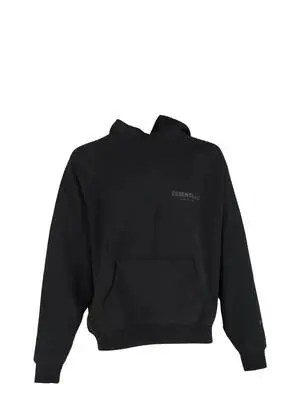 Fear Of God Essentials Logo-print Hoodie - Black
